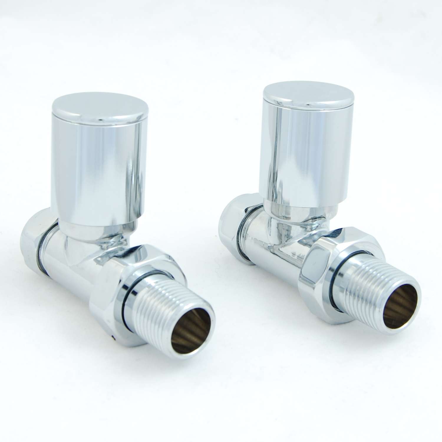 West Radiators Milan Corner Chrome Radiator Valves (Pair) | Radiators.co.uk