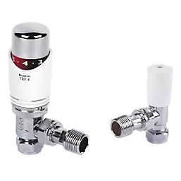 Drayton Trv 4 15Mm Internal Head& 15Mm Lockshield Valve | Radiators.co.uk