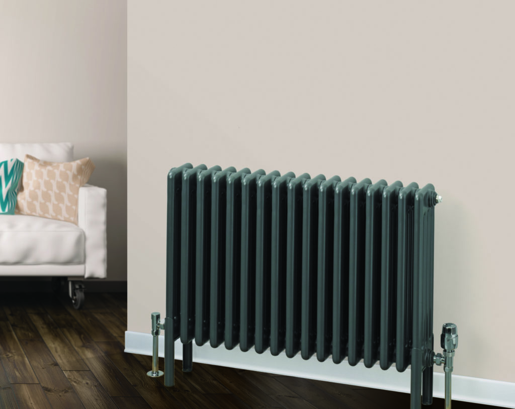 Wallace and Squires Fitzrovia Anthracite 4 Column 500x990mm 21 Sections ...