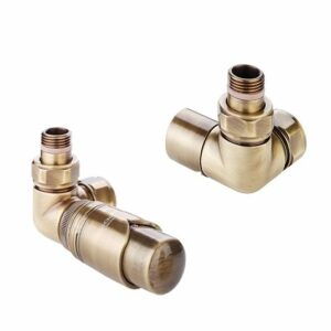 Zehnder Valve Set 27. Manual angled valve set. Chrome finish ...