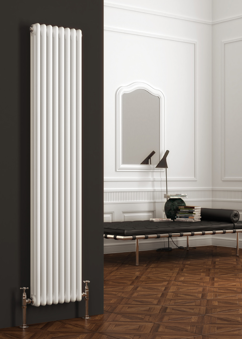 Reina Colona 1500 X 380 - 8 Section 2 Column Radiator | Radiators.co.uk