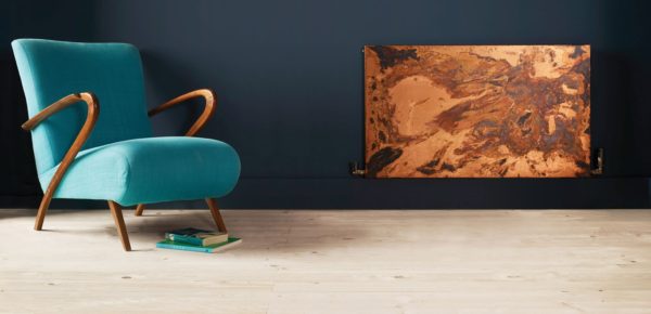 Zehnder Arteplano Premium radiator. 1413mm x 305mm. Etched Copper ...