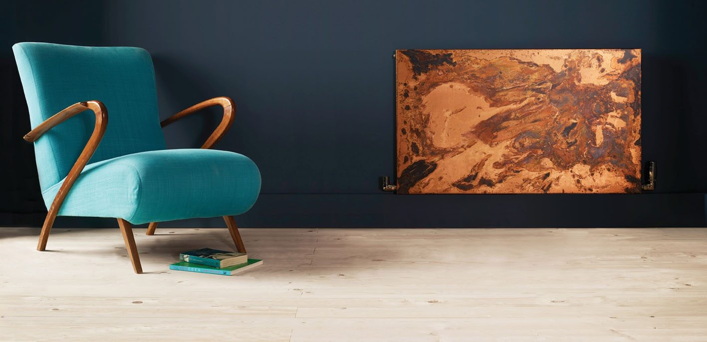 Zehnder Arteplano horizontal radiator. 601mm x 1213mm. Brushed Bronze ...