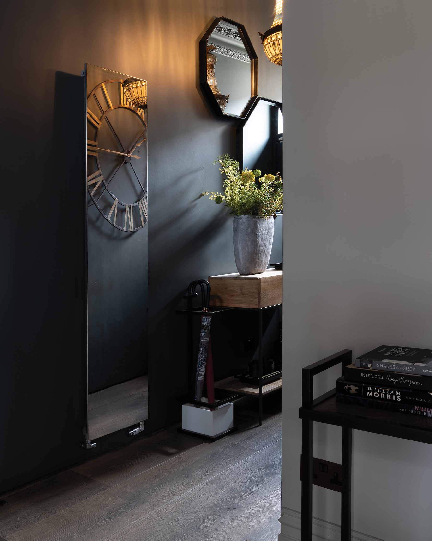 Zehnder Arteplano Premium Electric radiator. 1413mm x 601mm. Mirror ...