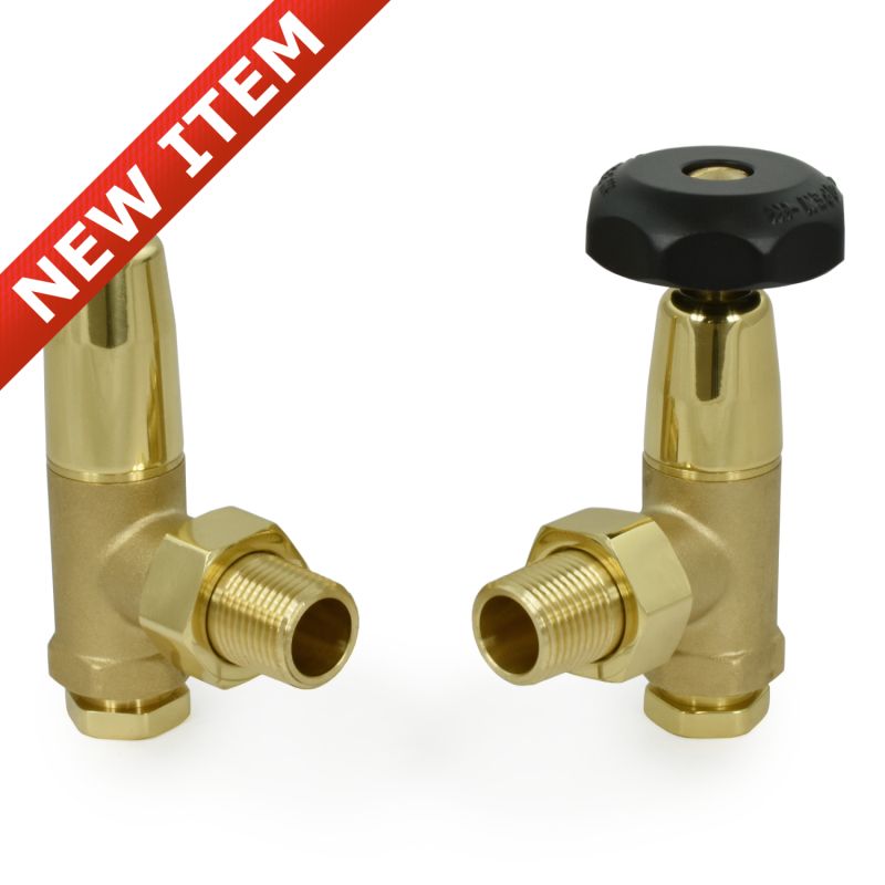 West Radiators Bradley Brass Bronze Radiator Valves (Pair) | Radiators ...