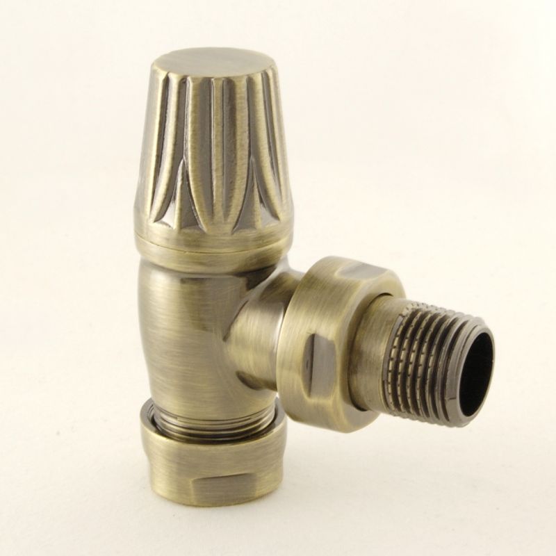 West Radiators Gothic Thermostatic Radiator Valve - Antique Brass (TRV ...