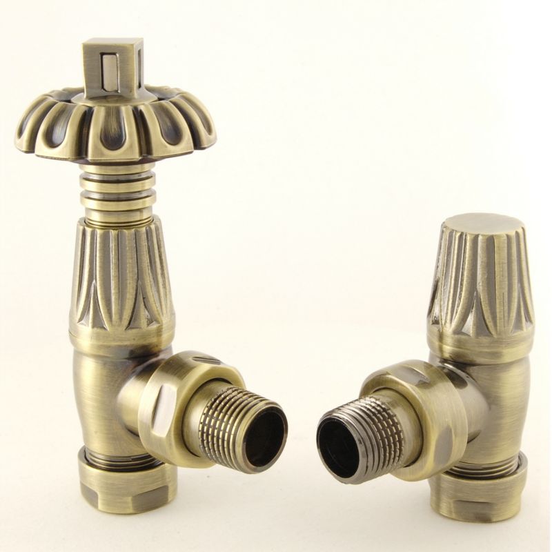 West Radiators Gothic Thermostatic Radiator Valve - Antique Brass (TRV ...