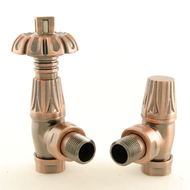 West Radiators Gothic Thermostatic Radiator Valve - Antique Copper (TRV ...