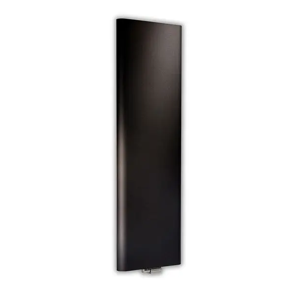 Purmo Paros T11 Black 1950X380 Curved Flatfront | Radiators.co.uk