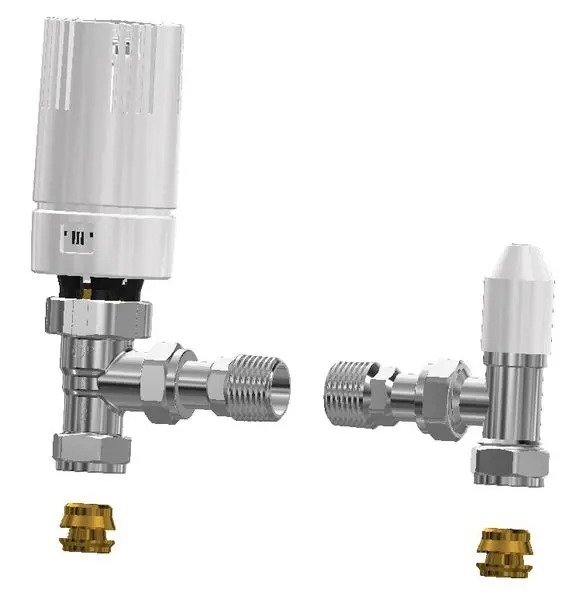 10/15Mm Trv & Lockshield Pack Angle Chr | Radiators.co.uk